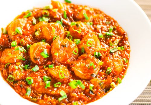 Chili Garlic Shrimp - That Spicy Chick
