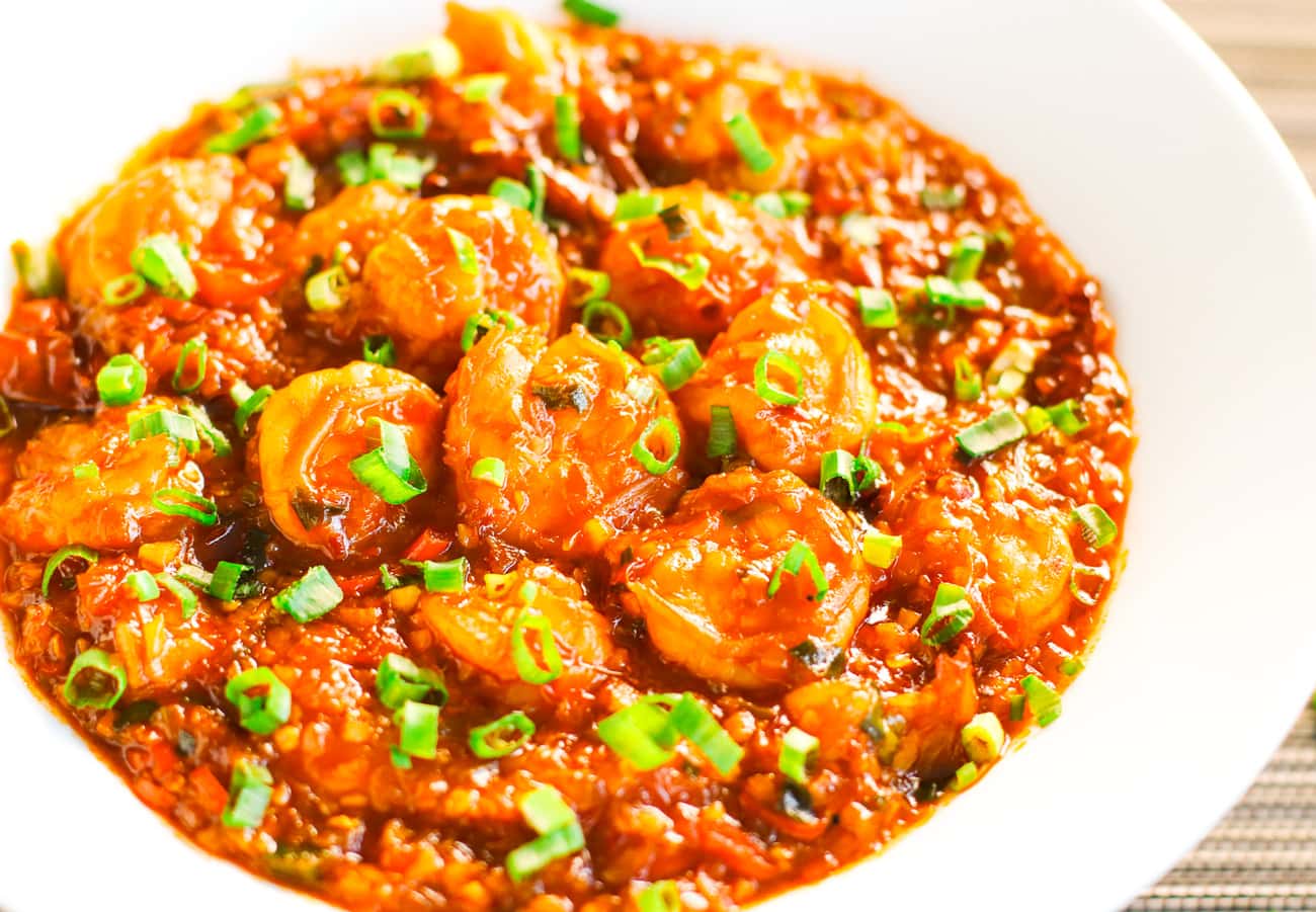 Chili Garlic Shrimp - That Spicy Chick