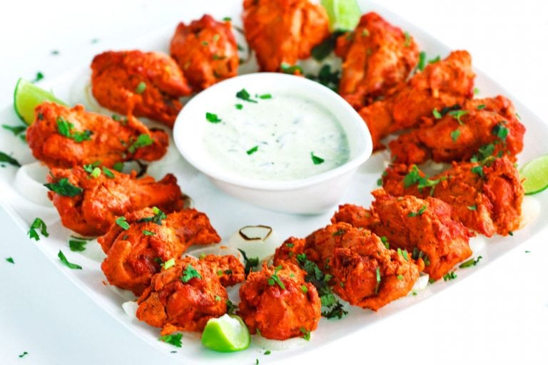 Oven Grilled Chicken Tikka Drumettes - That Spicy Chick