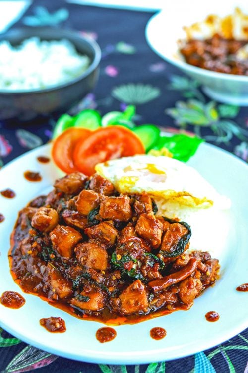 The BEST Spicy Thai Basil Chicken! - That Spicy Chick