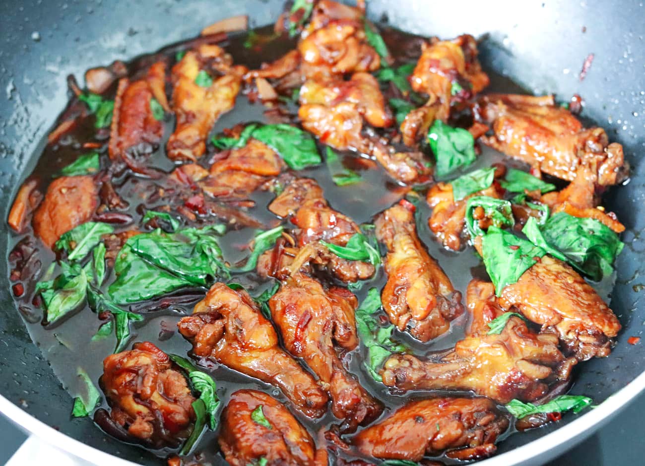 Three Cup Chicken (San Bei Ji) - Taiwanese Recipe - That Spicy Chick