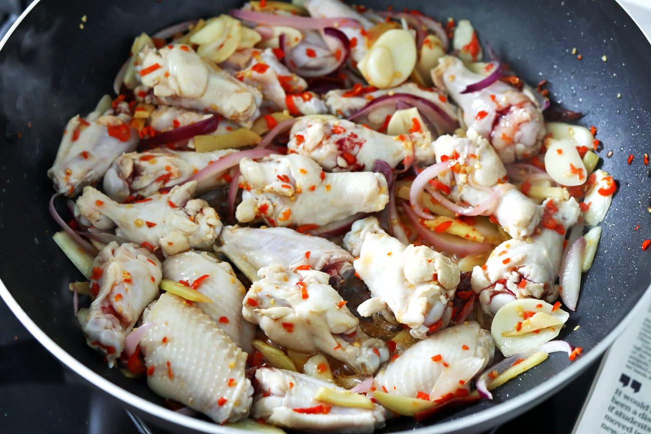 Three Cup Chicken (San Bei Ji) - Taiwanese Recipe - That Spicy Chick