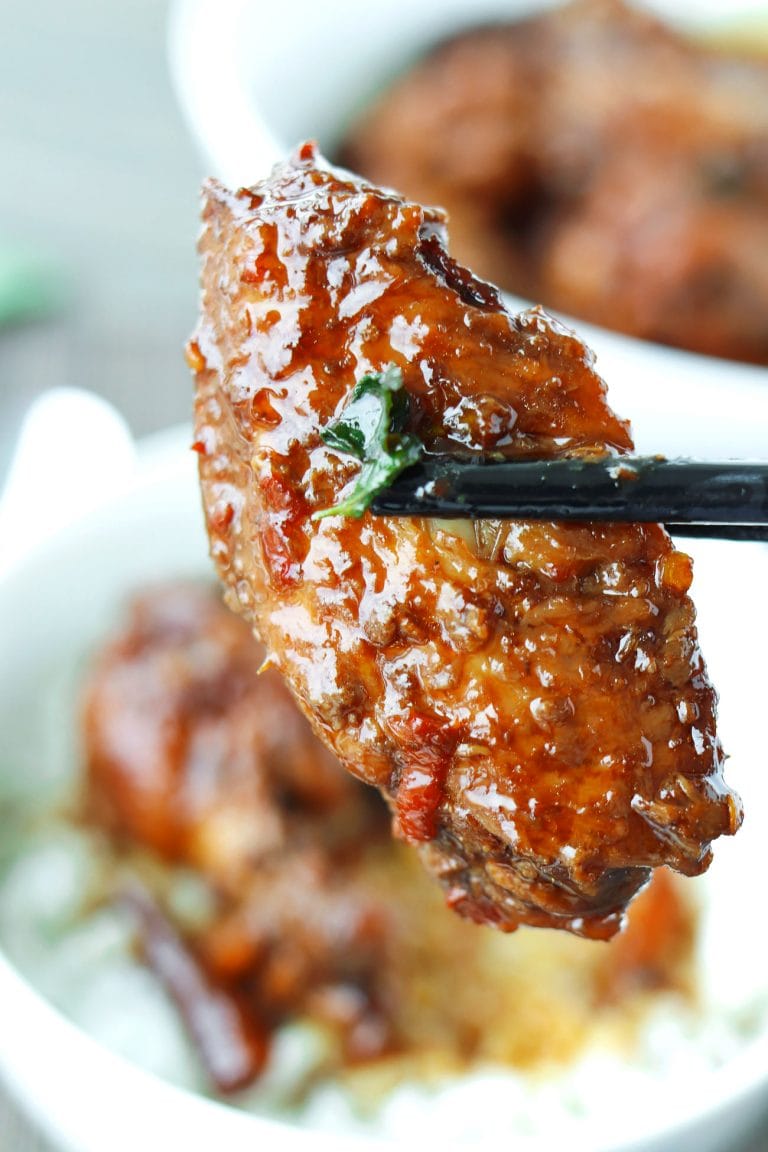 Three Cup Chicken (San Bei Ji) - Taiwanese Recipe - That Spicy Chick