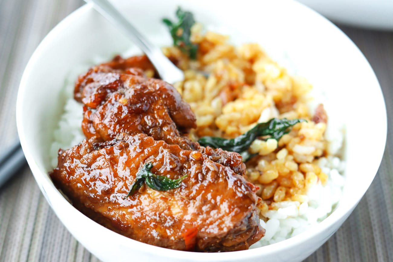 Three Cup Chicken (San Bei Ji) - Taiwanese Recipe - That Spicy Chick