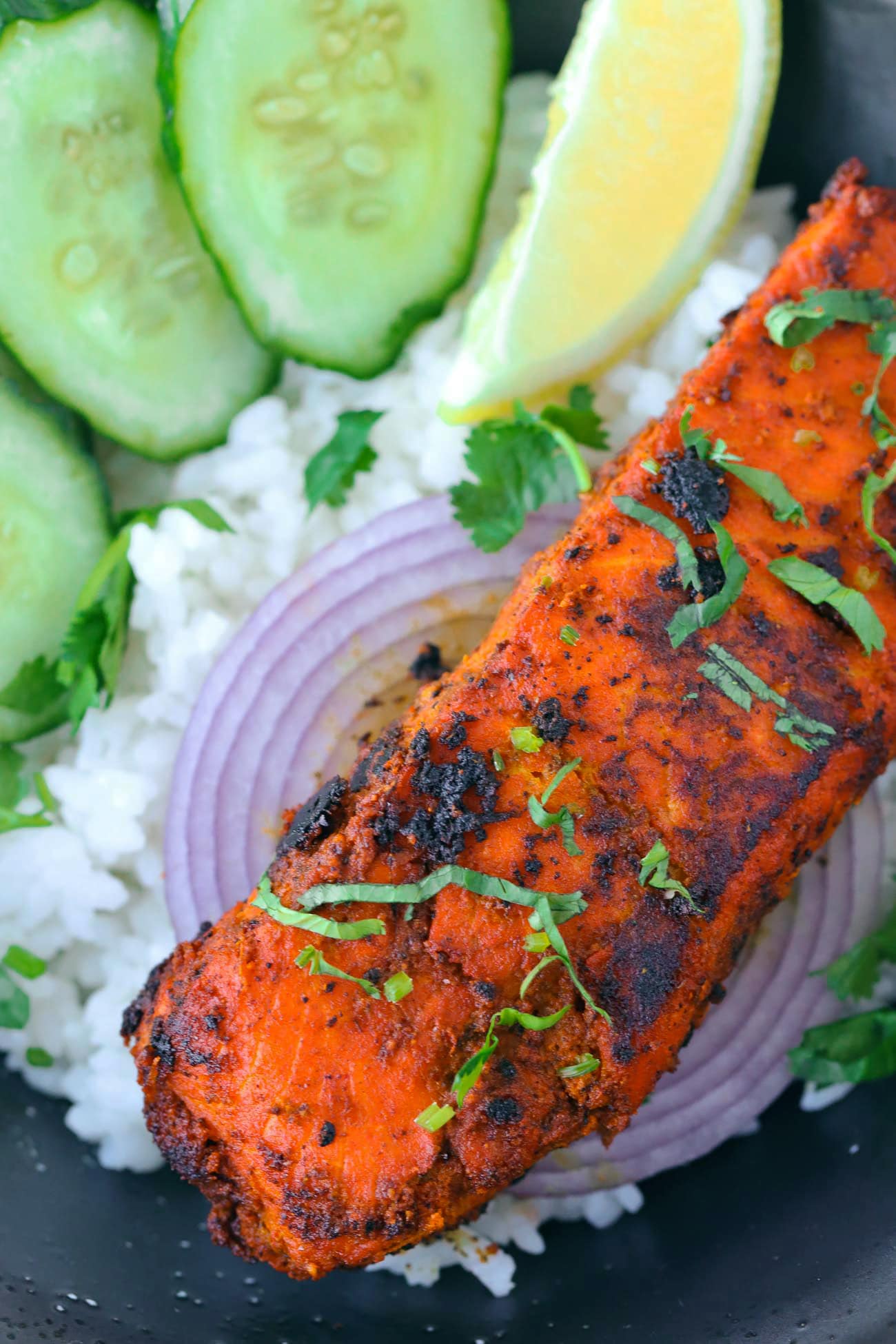 Spicy Indian Pan-fried Salmon (easy weeknight dinner!) - That Spicy Chick