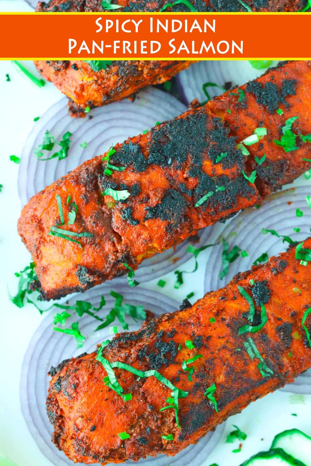 Spicy Indian Pan-fried Salmon (easy weeknight dinner!) - That Spicy Chick