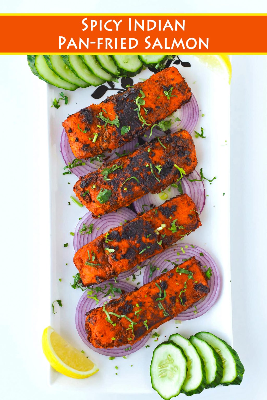 Spicy Indian Pan-fried Salmon (easy weeknight dinner!) - That Spicy Chick