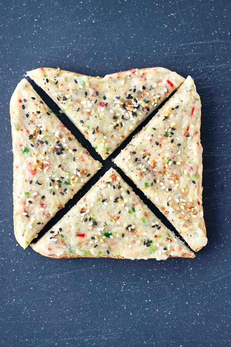 Spicy Prawn Toast (with Everything Bagel Seasoning!) - That Spicy Chick