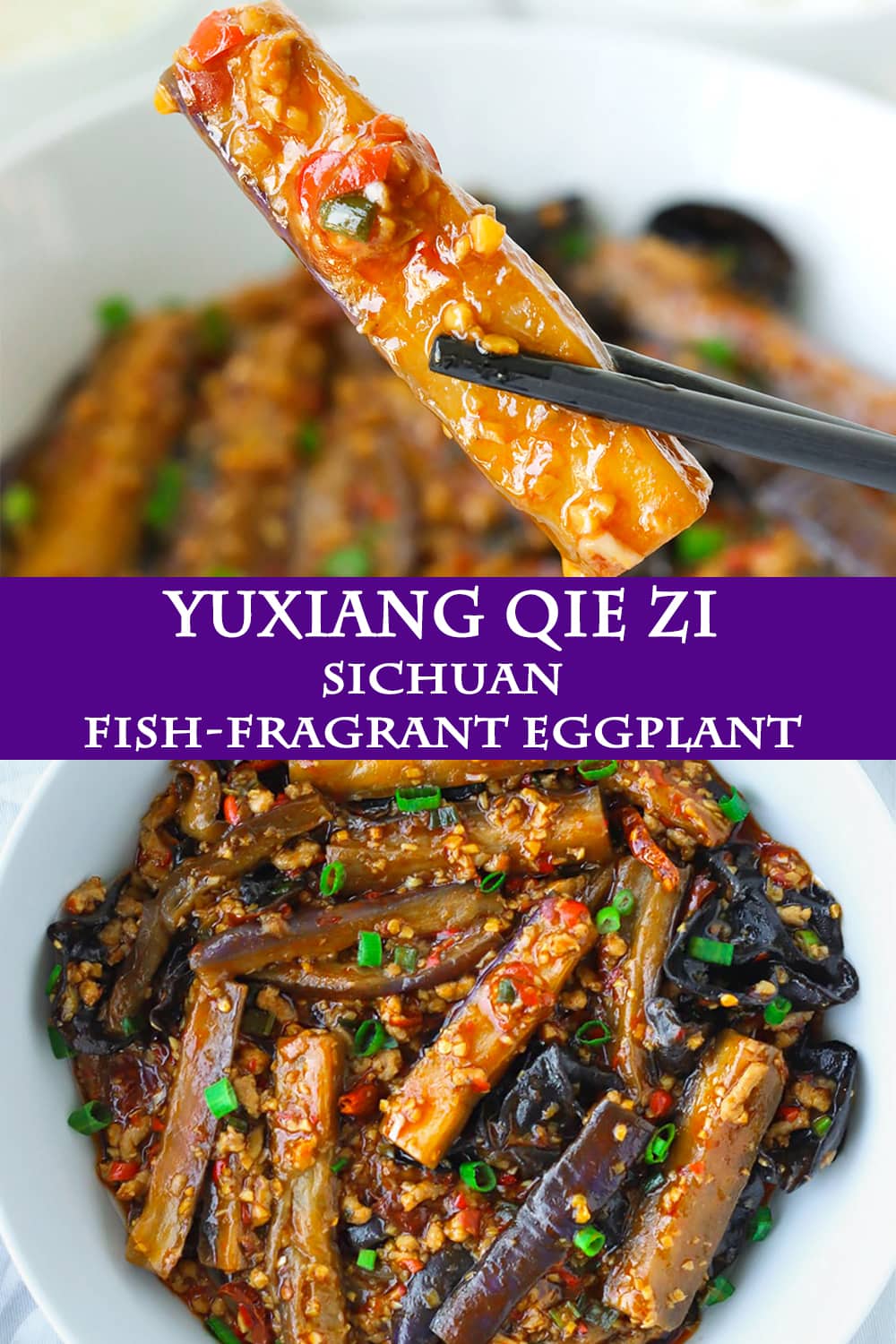 Yu Xiang Qie Zi (Fish-Fragrant Eggplant) | That Spicy Chick