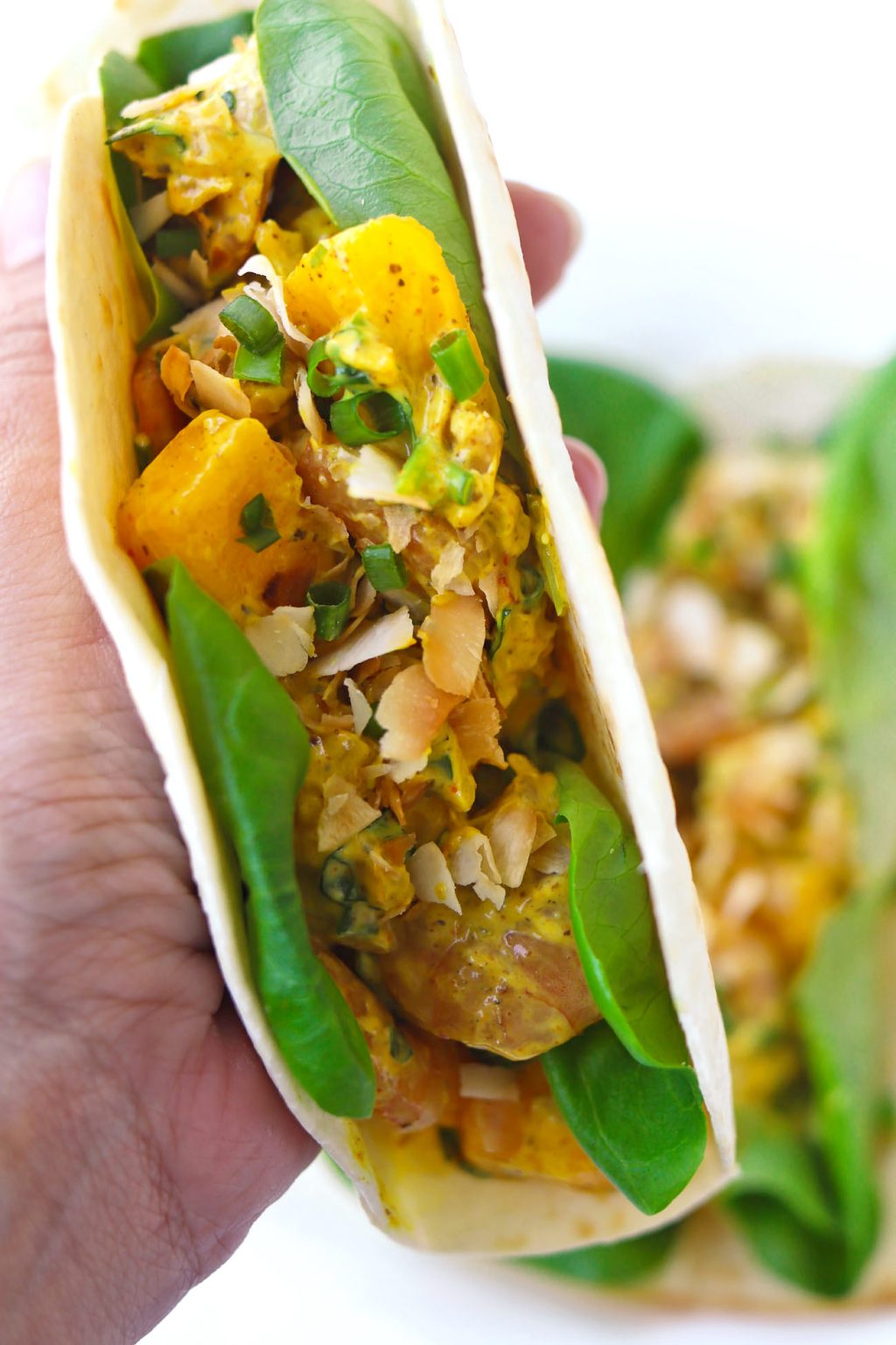 Cajun Shrimp Mango Tacos (w/ Spicy Mango Mayo!) - That Spicy Chick