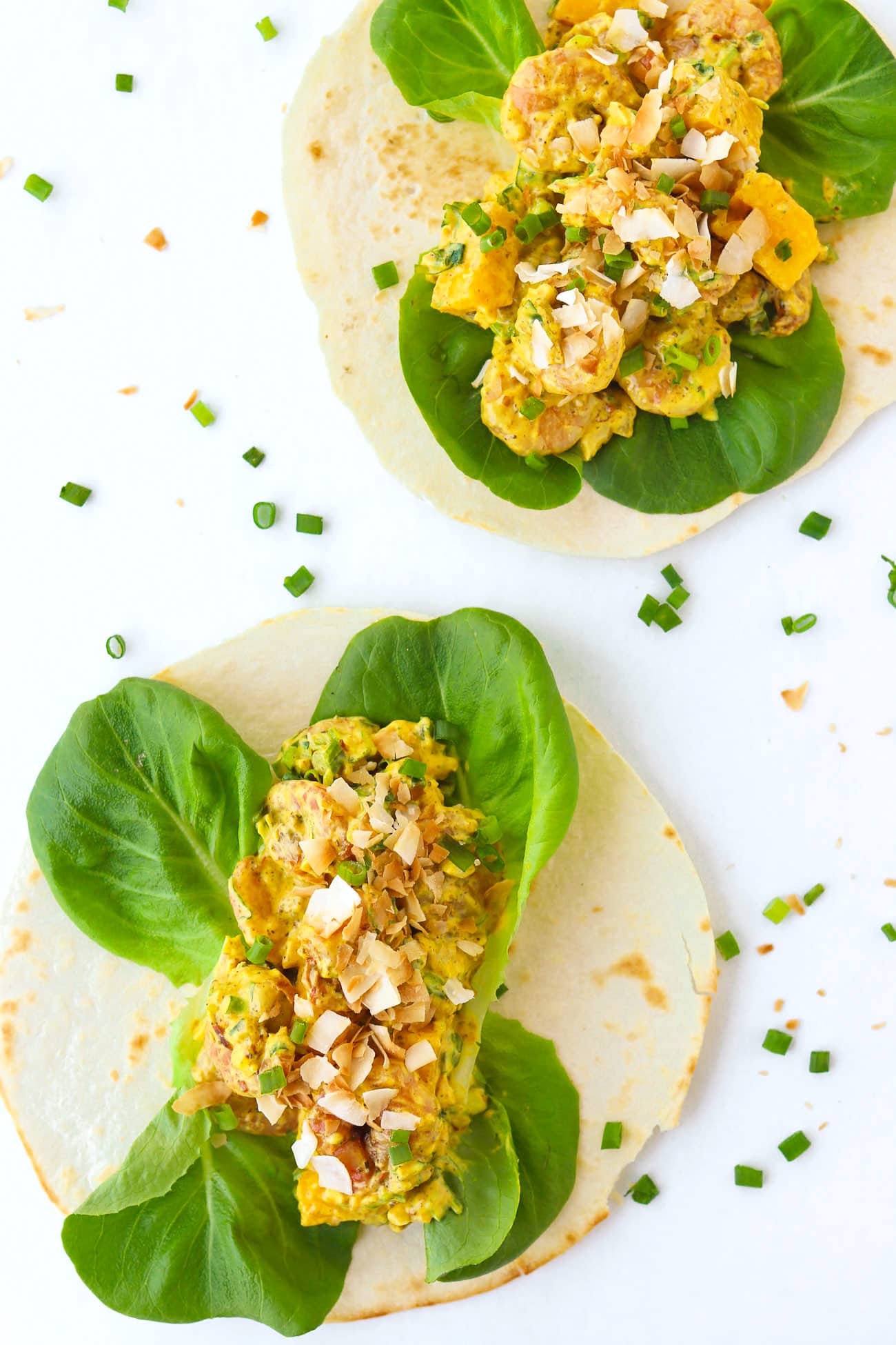 Cajun Shrimp Mango Tacos (w/ Spicy Mango Mayo!) - That Spicy Chick