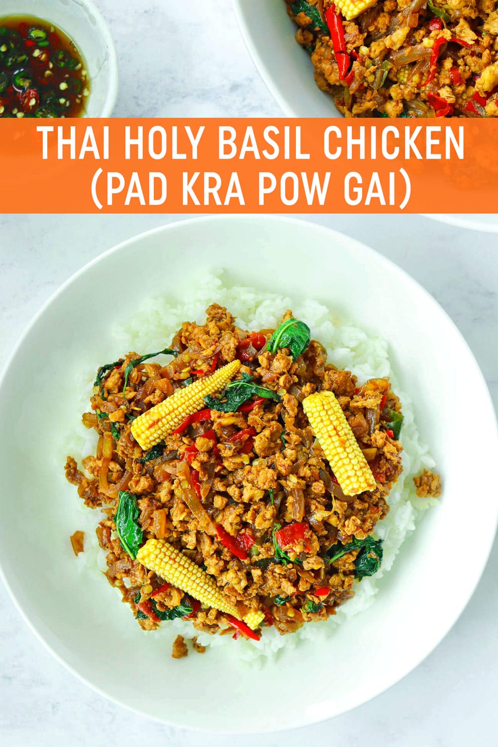 Thai Holy Basil Chicken (Pad Kra Pow Gai) - That Spicy Chick