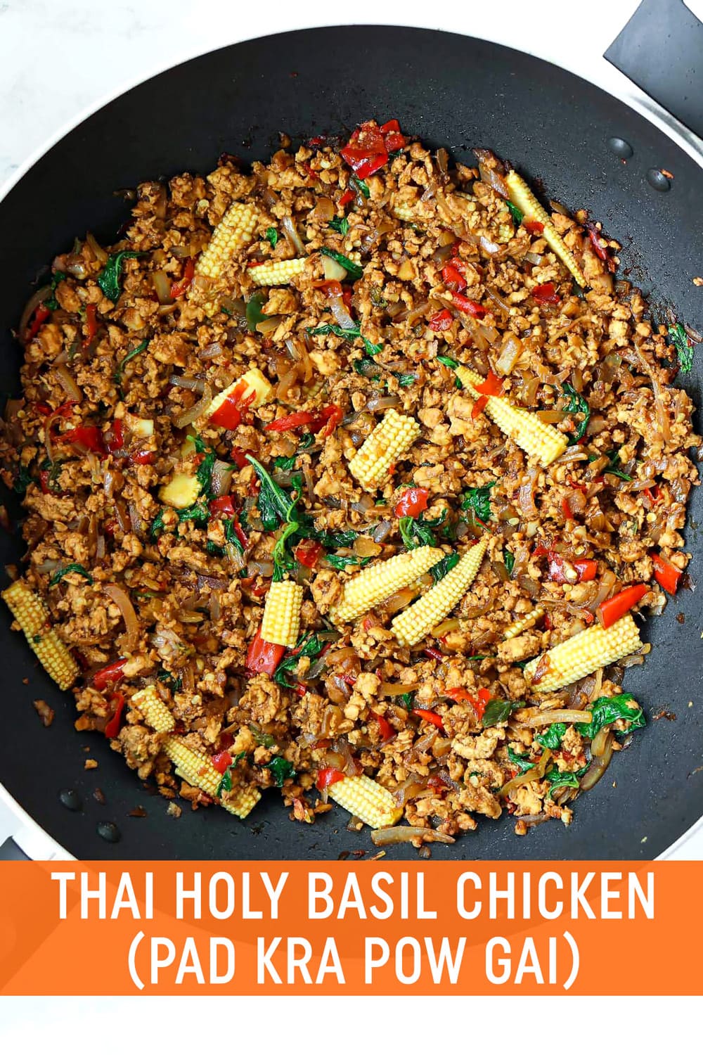Thai Holy Basil Chicken (Pad Kra Pow Gai) - That Spicy Chick
