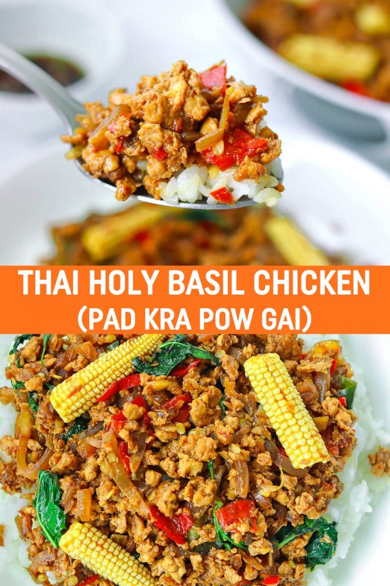 Thai Holy Basil Chicken (Pad Kra Pow Gai) - That Spicy Chick