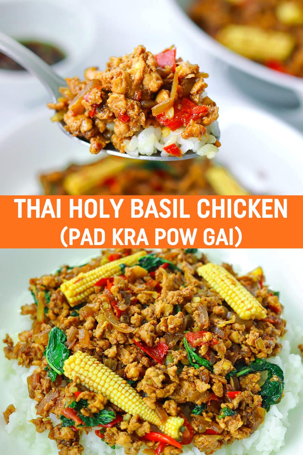 Thai Holy Basil Chicken (Pad Kra Pow Gai) - That Spicy Chick