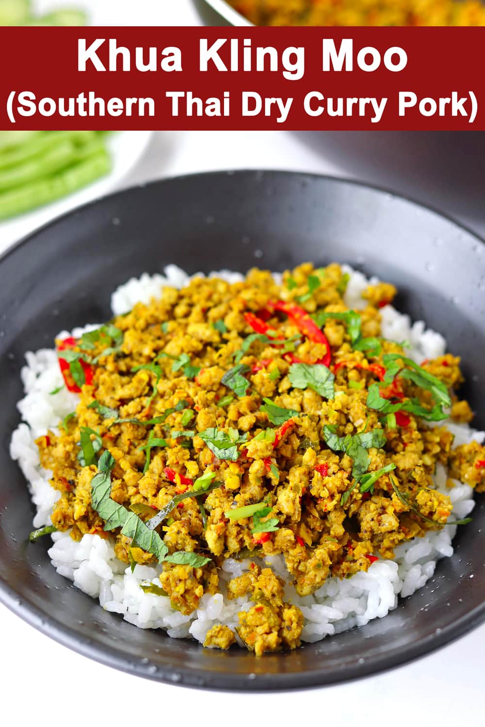 Khua Kling Moo (Southern Thai Dry Curry Pork) - That Spicy Chick