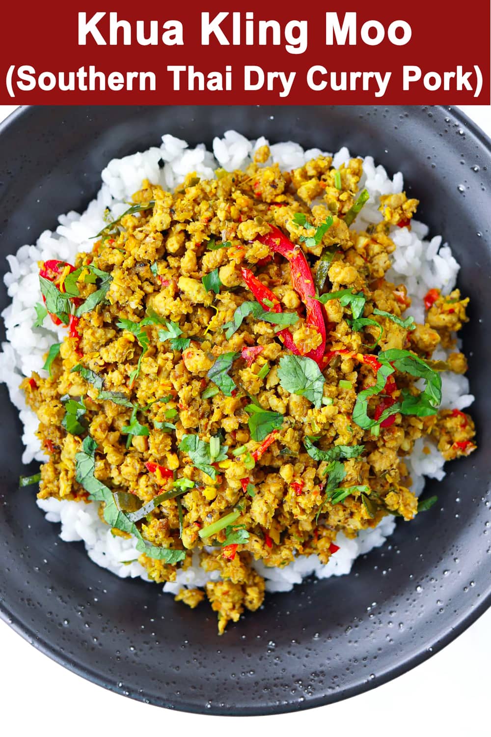 Khua Kling Moo (Southern Thai Dry Curry Pork) - That Spicy Chick