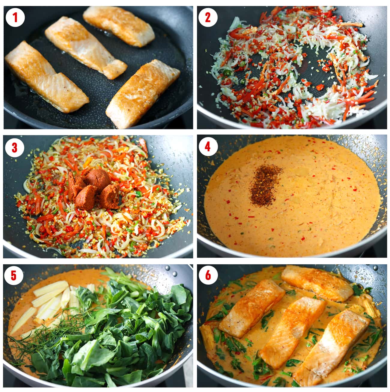 Choo Chee Salmon Curry (Easy 30 minute recipe!) - That Spicy Chick