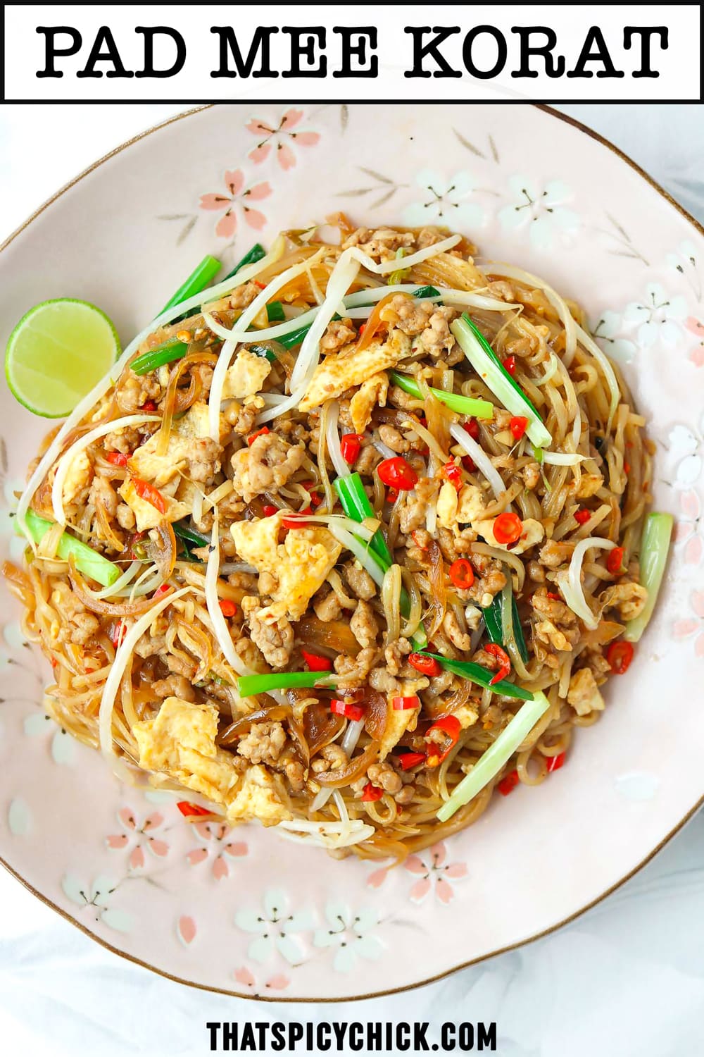 Pad Mee Korat (Pad Thai's spicier cousin!) - That Spicy Chick