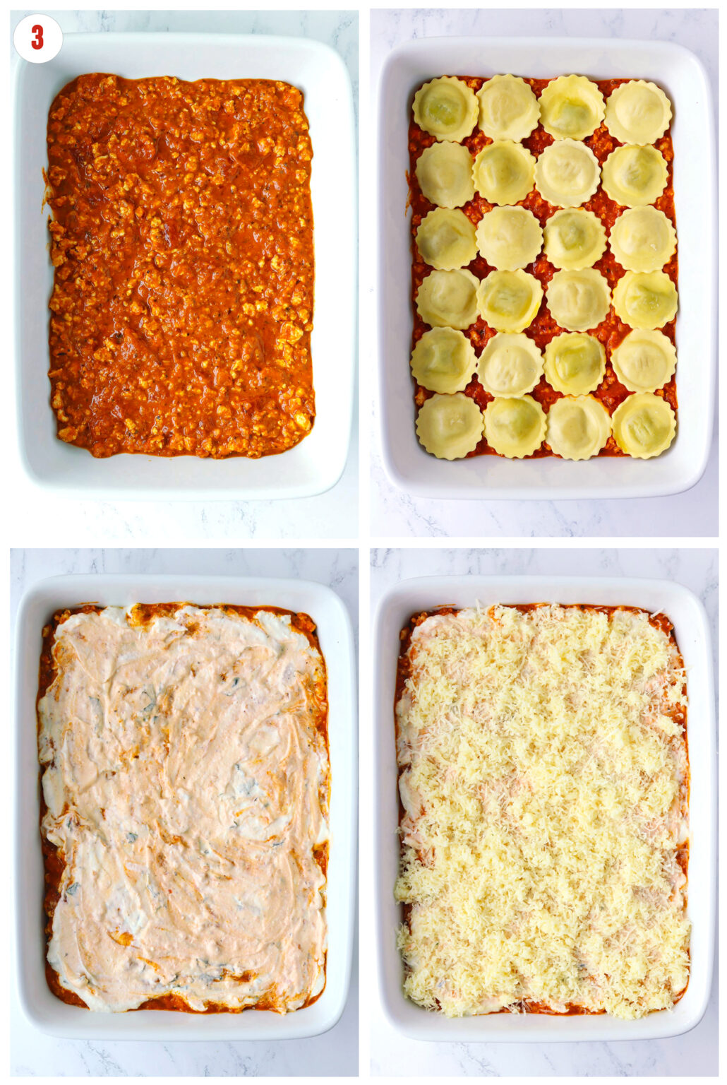 Buffalo Chicken Ravioli Lasagna - That Spicy Chick