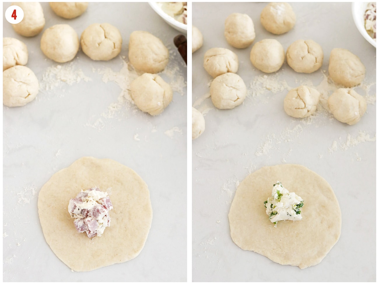 Stuffed Bagel Bombs (made with Greek Yogurt Dough!) - That Spicy Chick