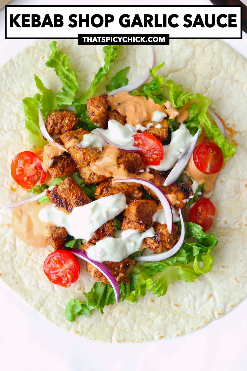 Kebab Shop Garlic Sauce (Easy two-step recipe!) - That Spicy Chick