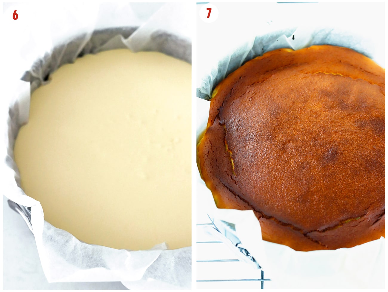 Lemon Basque Burnt Cheesecake - That Spicy Chick