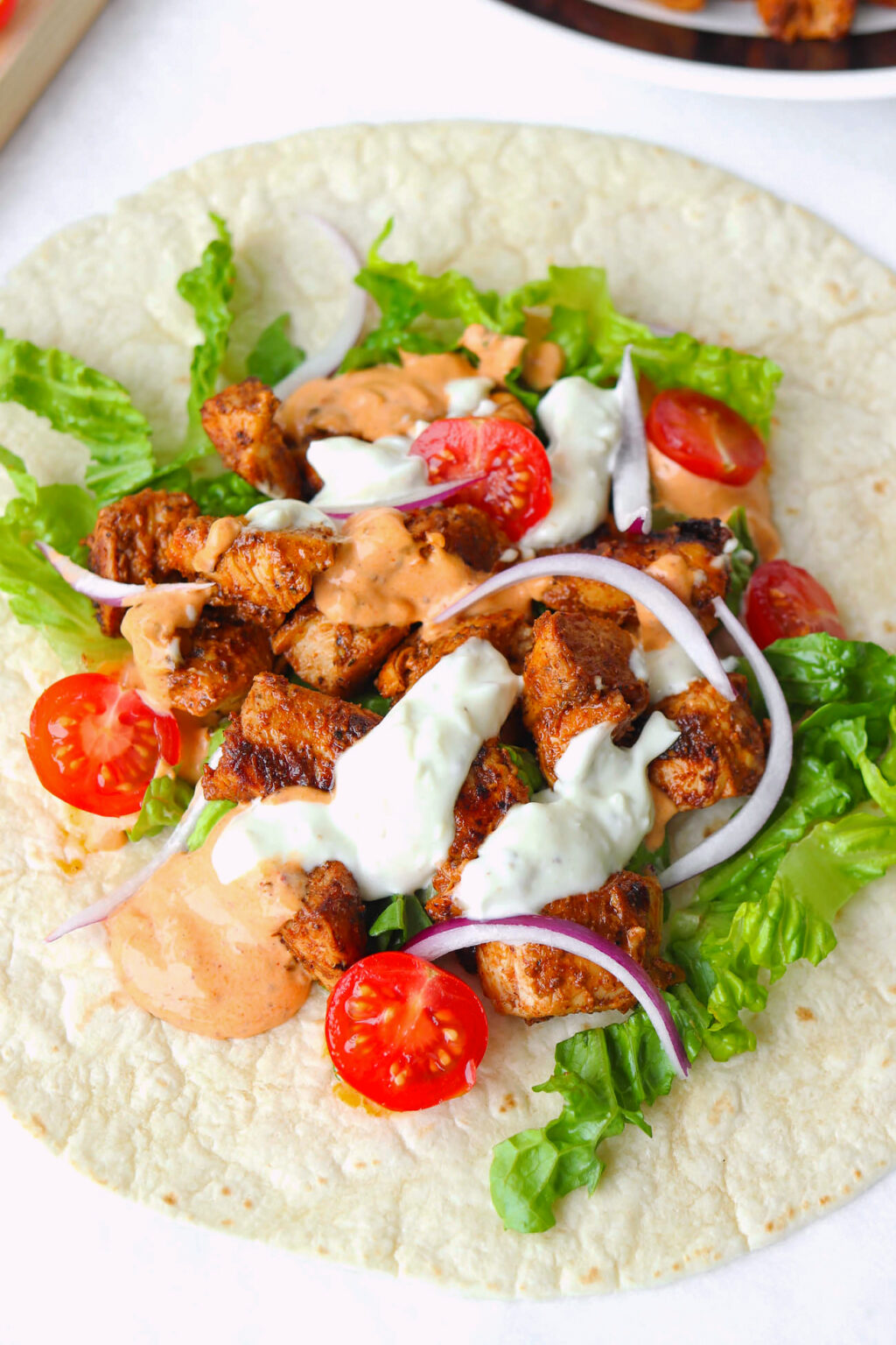 Chicken Shish Kebab Rolls (Easy Skillet Recipe!) - That Spicy Chick