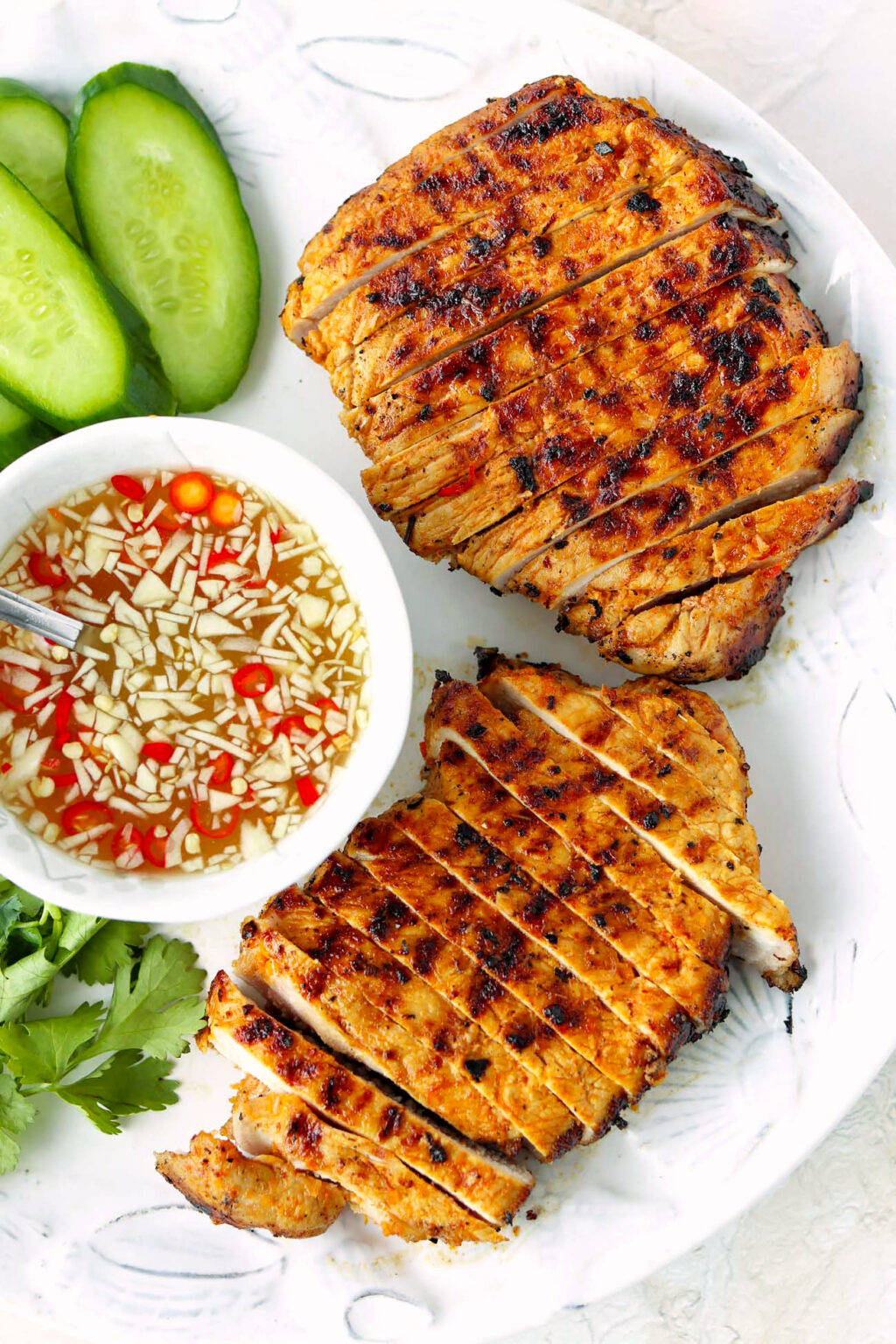 Vietnamese Grilled Pork Steaks - That Spicy Chick