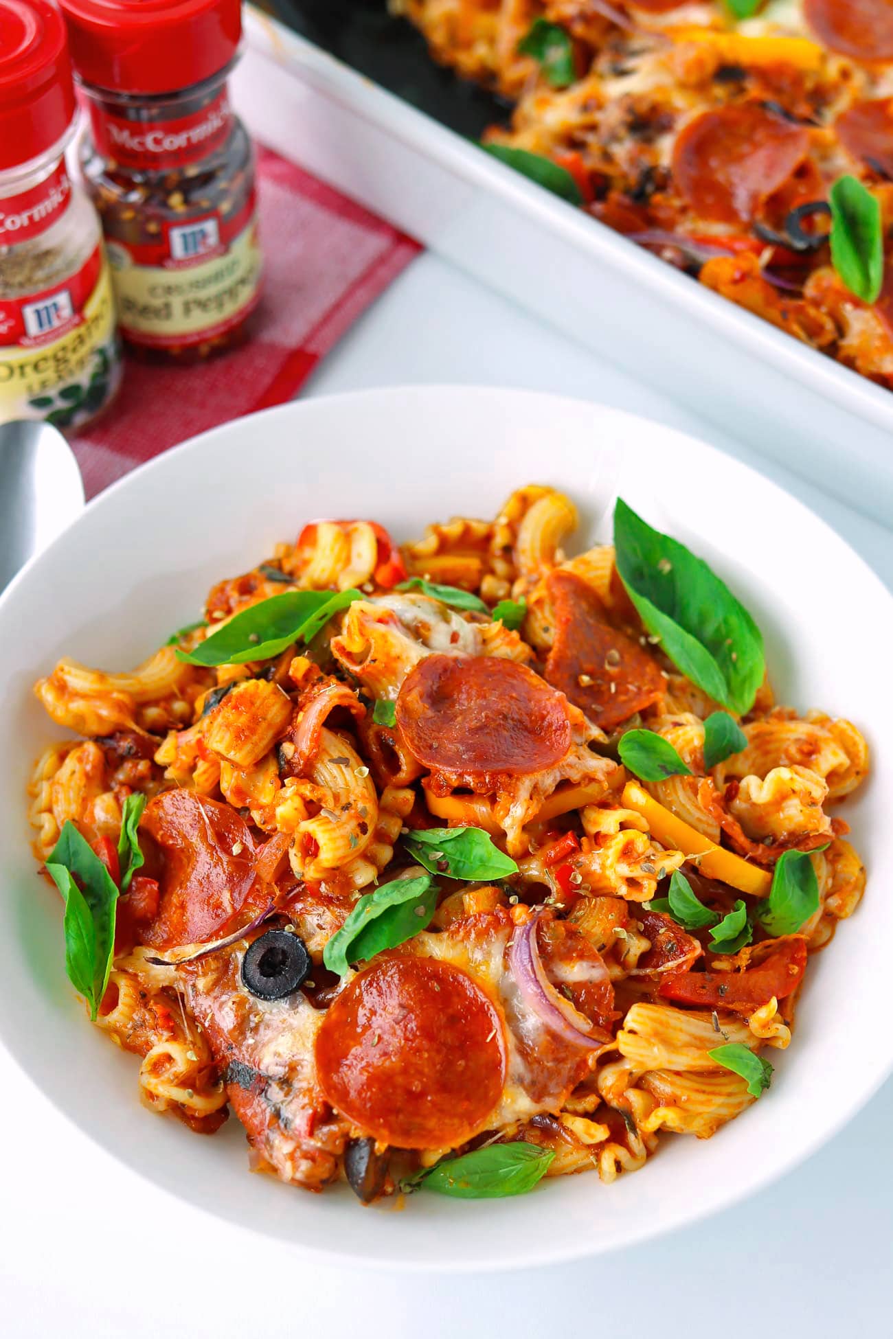 Pizza Pasta Bake (Easy, Cheesy, and Delicious!) - That Spicy Chick