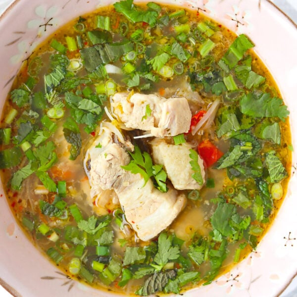 Thai Spicy Pork Rib Soup (Tom Saap Hot & Sour Pork Soup) - That Spicy Chick