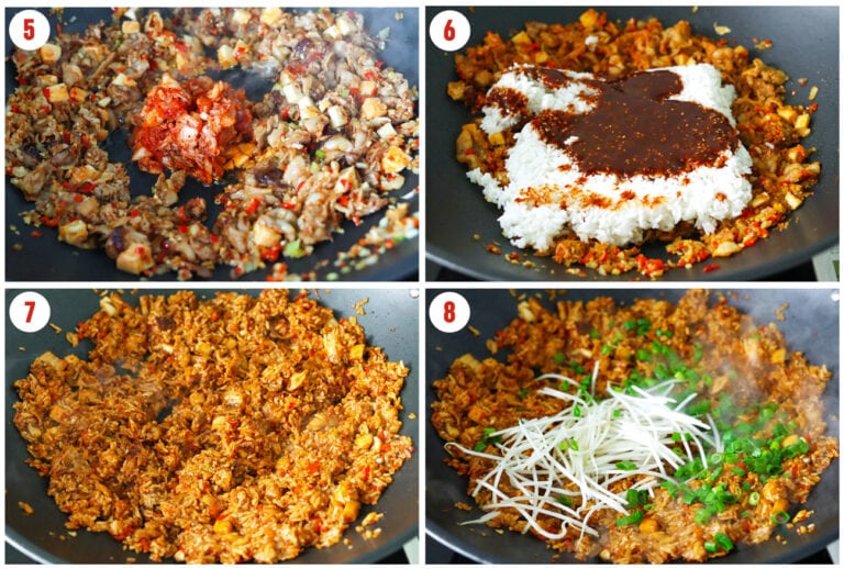 Kimchi Fried Rice with Pork Belly (30 minute recipe!) - That Spicy Chick