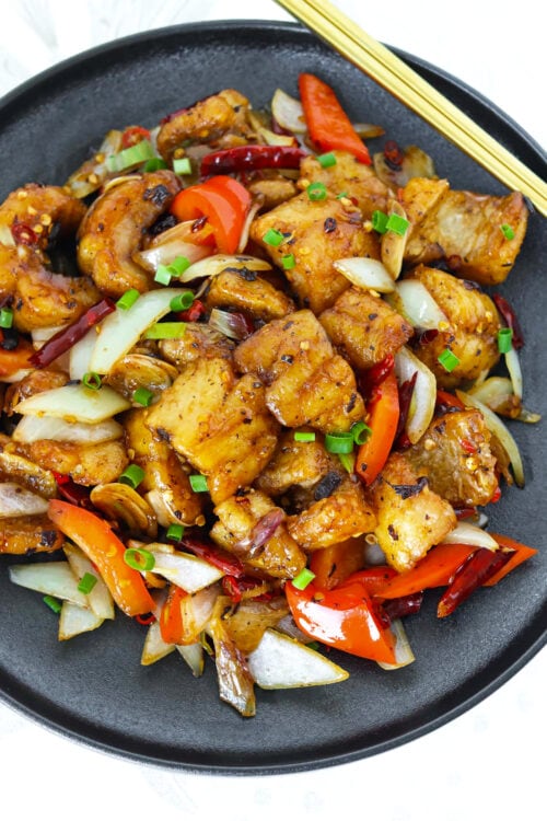Wok Fried Fish in Black Bean Sauce - That Spicy Chick