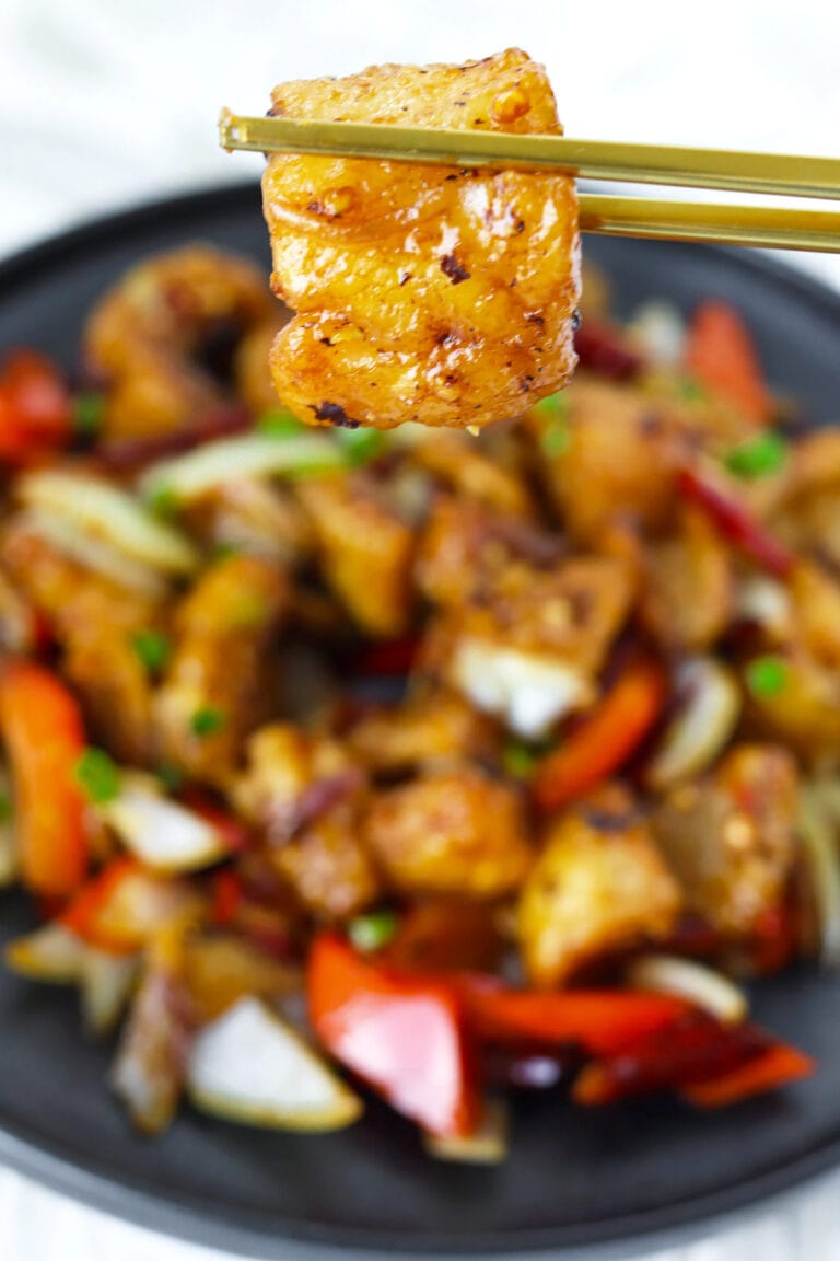 Wok Fried Fish in Black Bean Sauce - That Spicy Chick