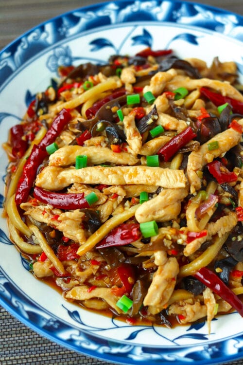 Yu Xiang Chicken (Sichuan Shredded Chicken with Hot Garlic Sauce - Yu ...
