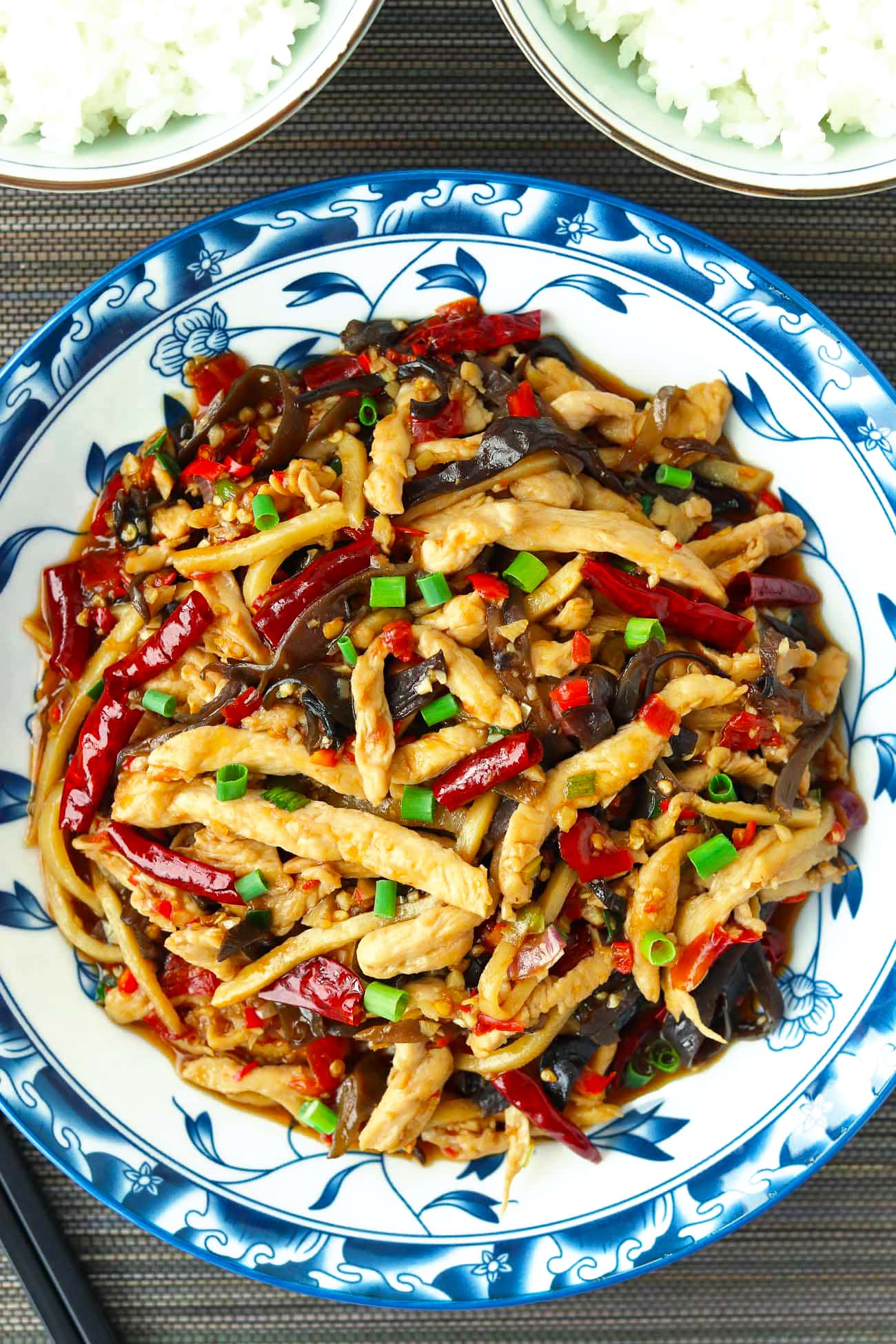 Yu Xiang Chicken (Sichuan Shredded Chicken with Hot Garlic Sauce - Yu ...