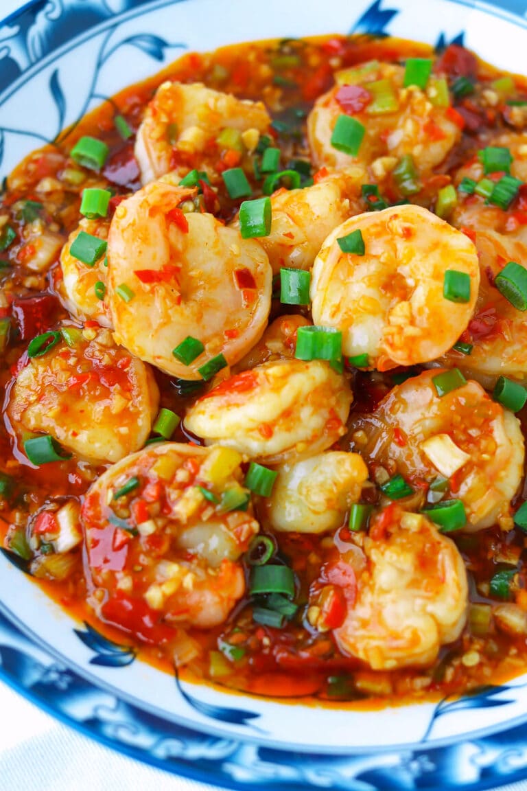 Sichuan Dry-Braised Shrimp (Gan Shao Xia) - That Spicy Chick