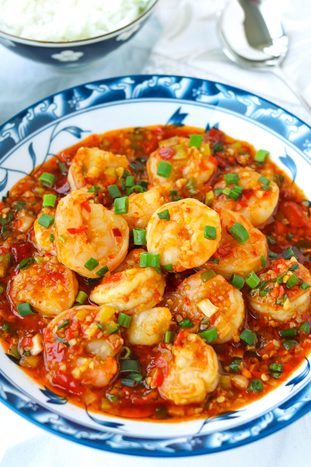 Sichuan Dry-Braised Shrimp (Gan Shao Xia) - That Spicy Chick