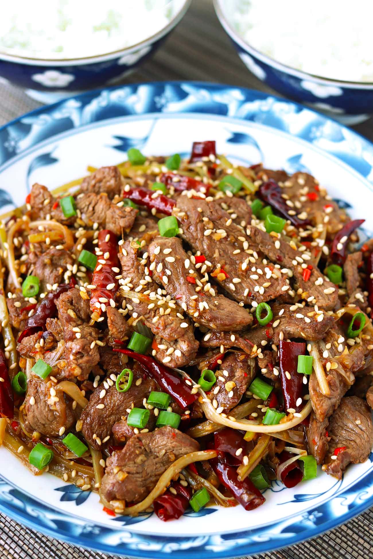 Mongolian Lamb Stir-fry - That Spicy Chick