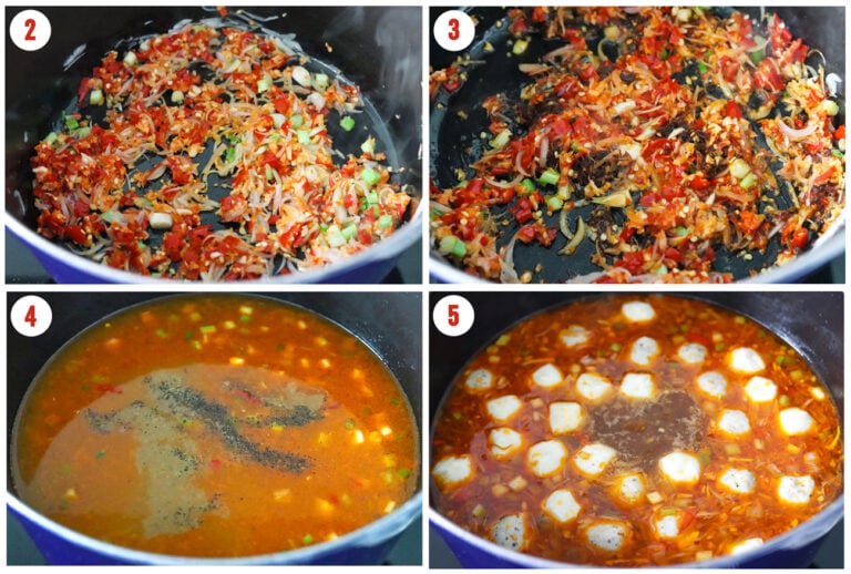 XO Noodle Soup (with Crispy Ground Pork & Fish Balls) - That Spicy Chick