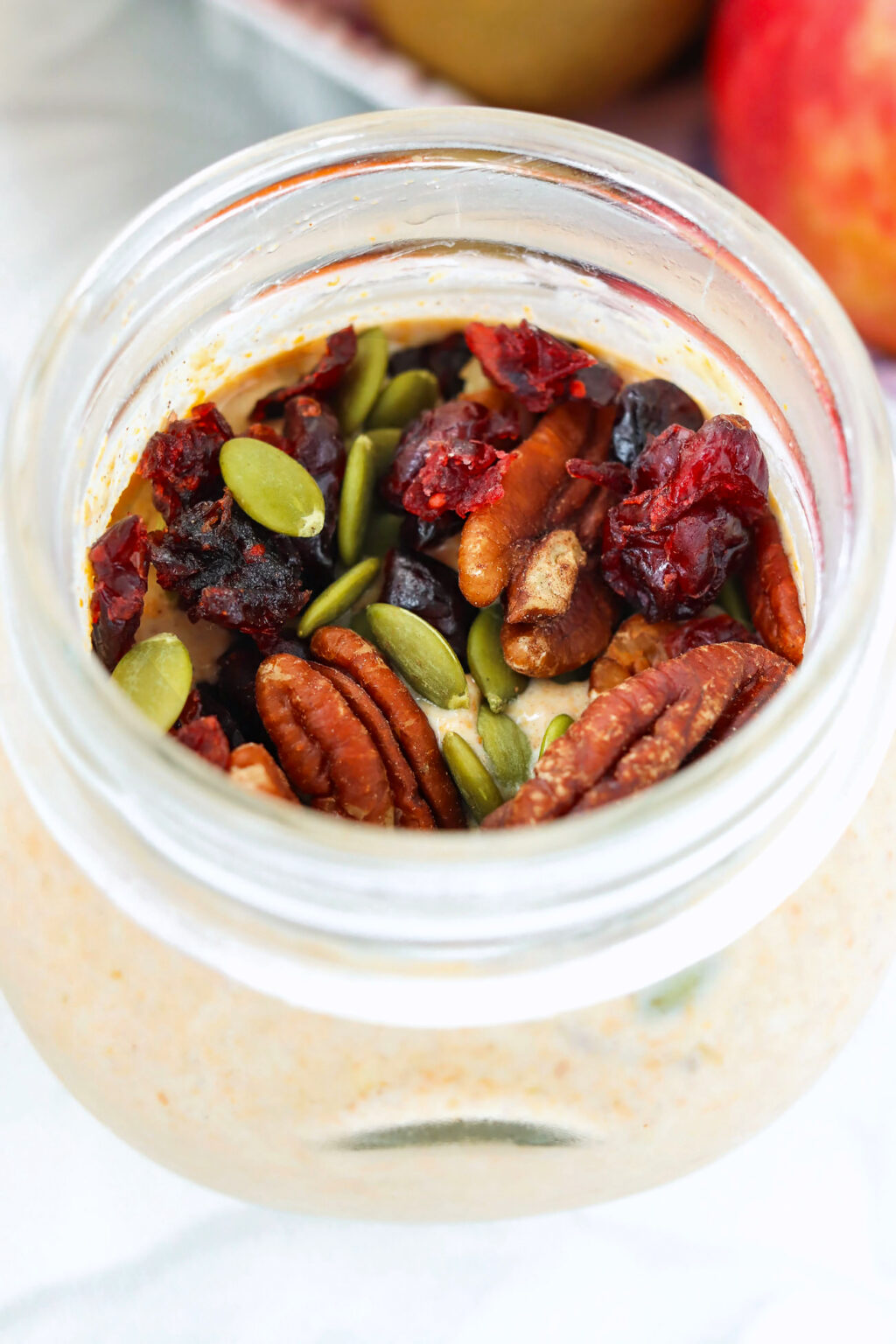 Pumpkin Spice Overnight Oats (High Protein and Fiber!) - That Spicy Chick