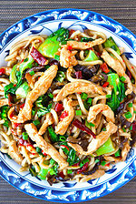 Chili Garlic Chicken Noodles (Sichuan Yu Xiang Style) - That Spicy Chick