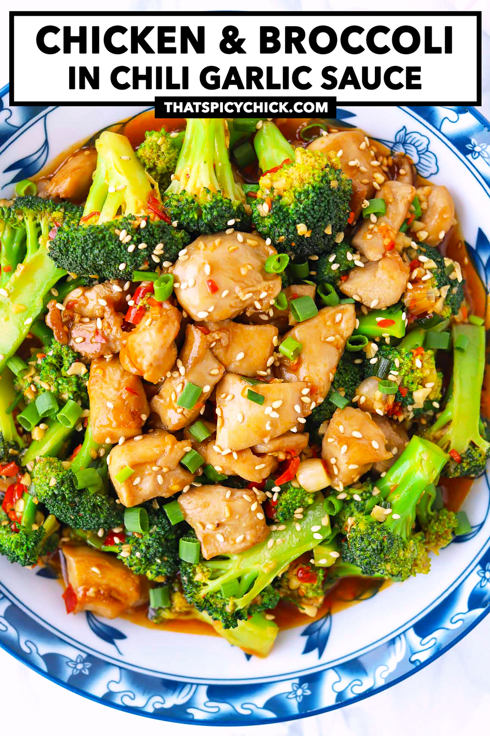 Chili Garlic Chicken and Broccoli Stir-fry - That Spicy Chick