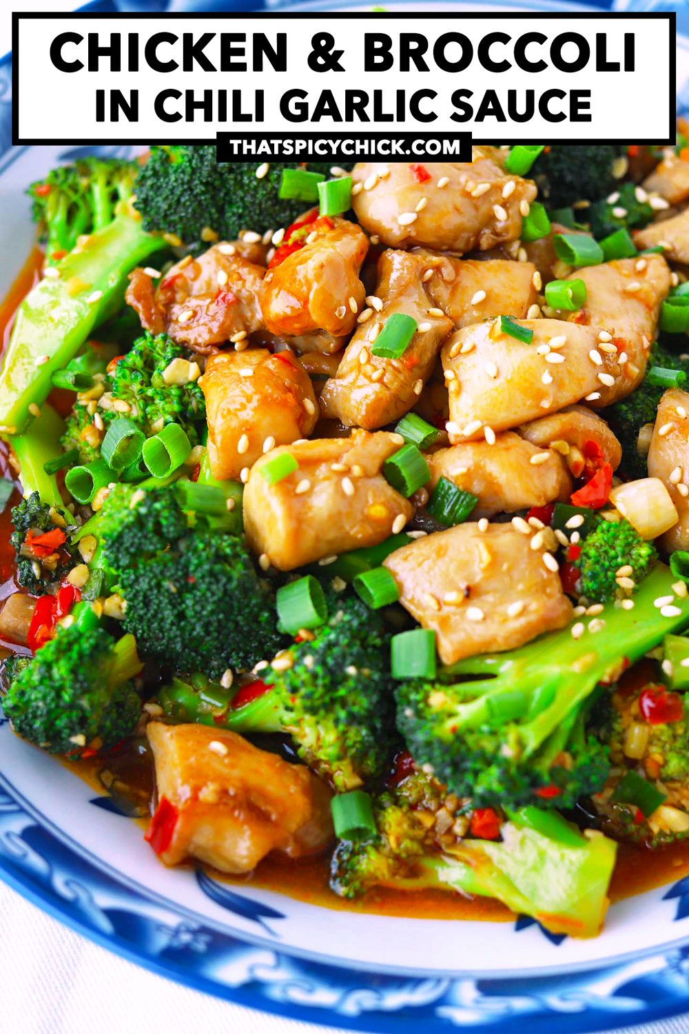 Chili Garlic Chicken and Broccoli Stir-fry - That Spicy Chick