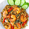 Thai Basil Shrimp Fried Rice (with Brown Rice) - That Spicy Chick