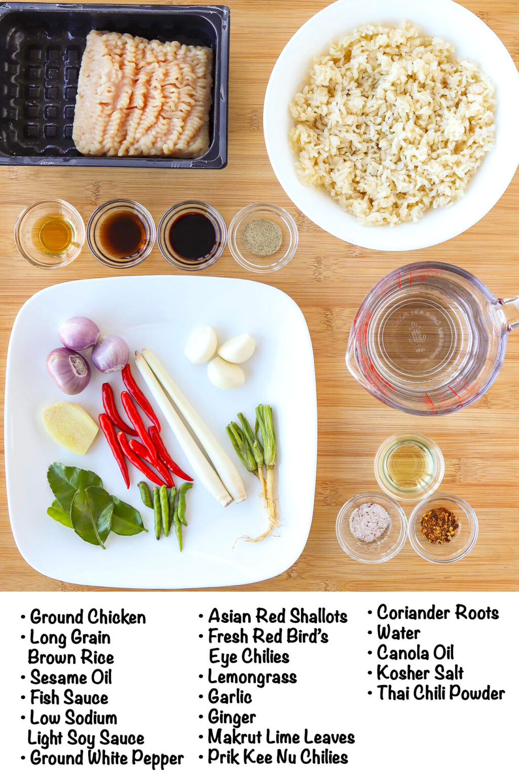 Thai Congee with Chicken Meatballs - That Spicy Chick