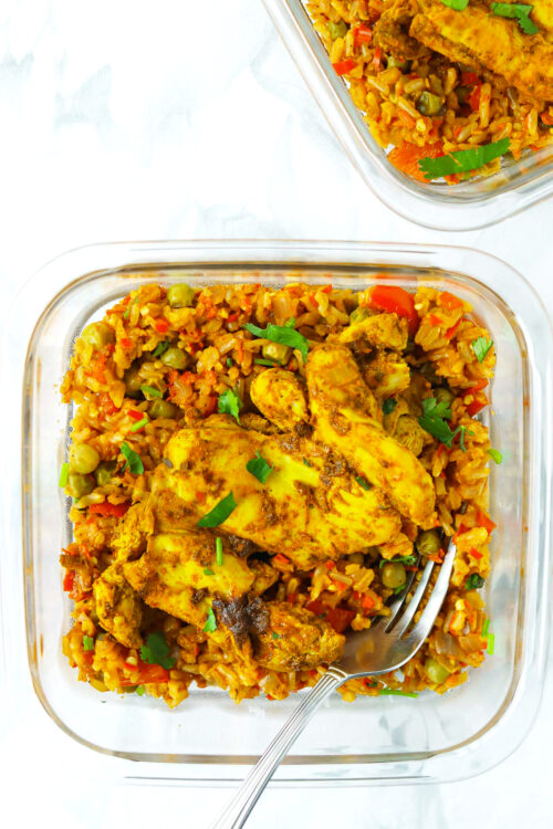 Peri Peri Chicken and Rice (Nando's Peri Peri Sauce!) - That Spicy Chick