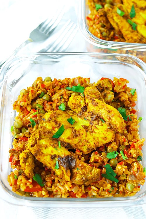 Peri Peri Chicken and Rice (Nando's Peri Peri Sauce!) - That Spicy Chick