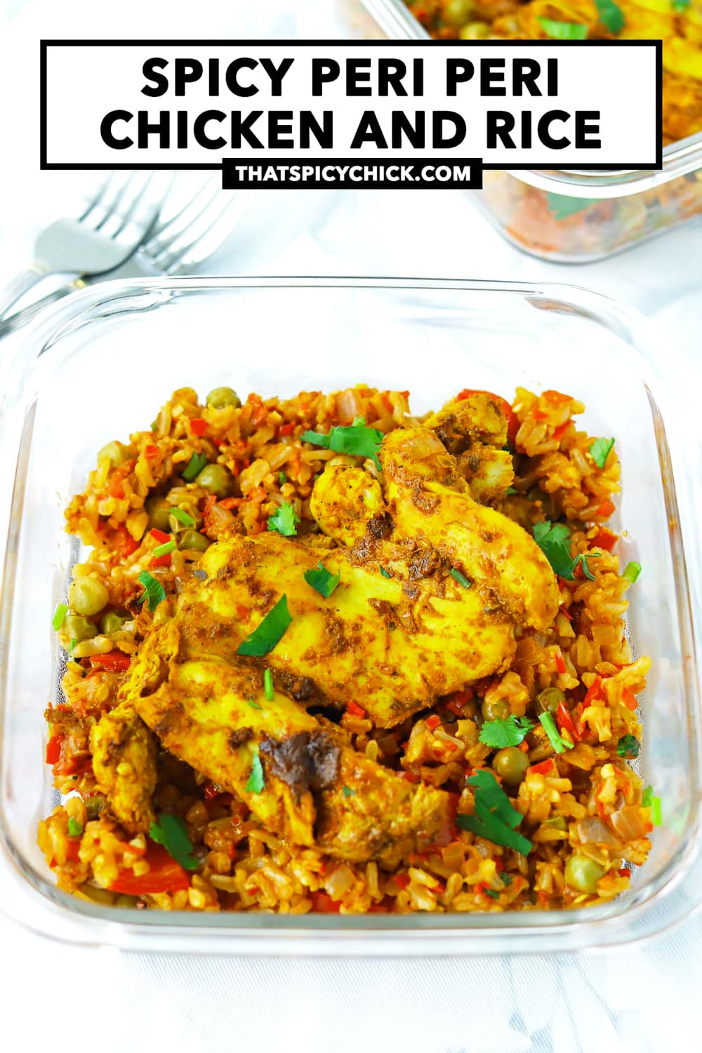 Peri Peri Chicken and Rice (Nando's Peri Peri Sauce!) - That Spicy Chick