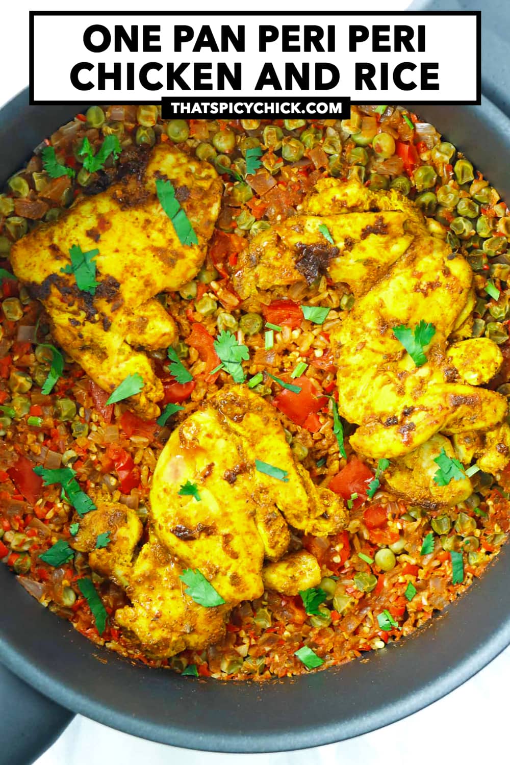 Peri Peri Chicken and Rice (Nando's Peri Peri Sauce!) - That Spicy Chick